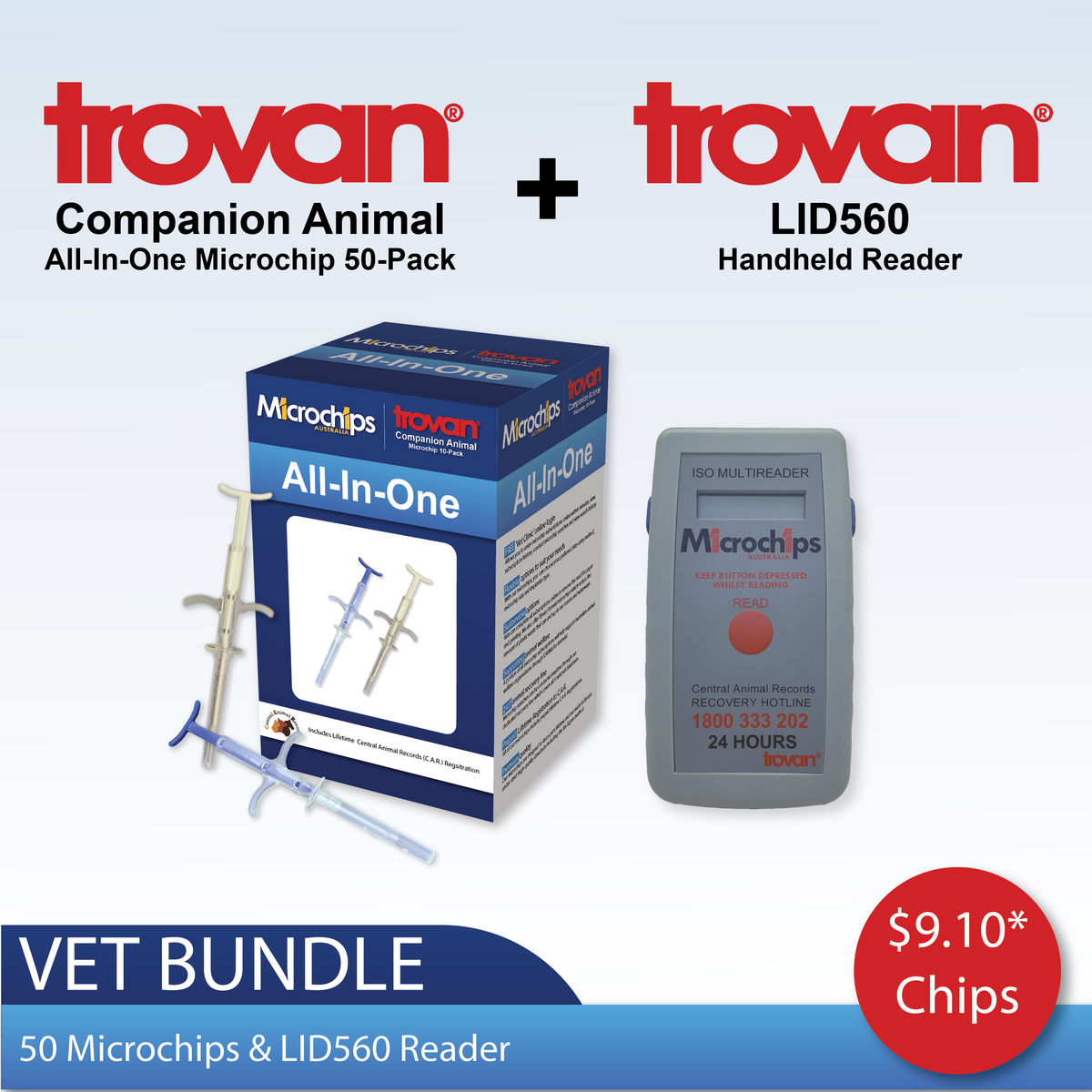 All-In-One (50-Pack) & 560 Bundle – Microchips Australia
