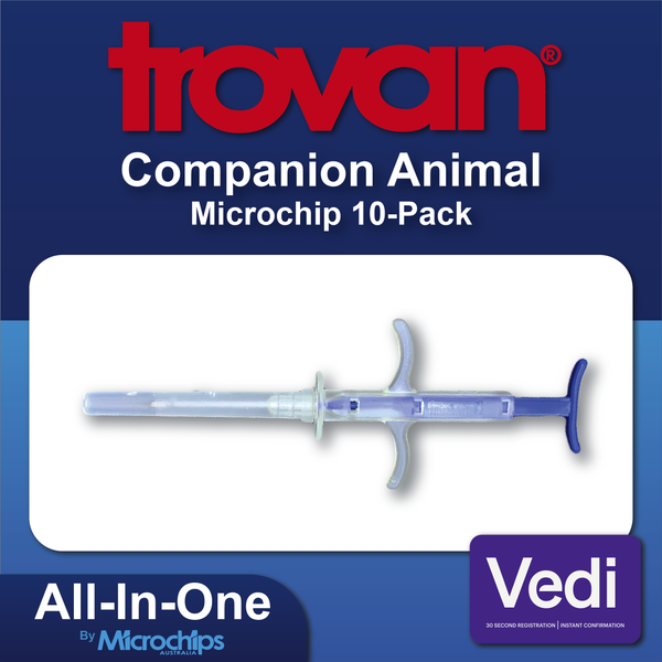 The All-In-One Trovan/C.A.R. Microchip (10-Pack) – Microchips Australia
